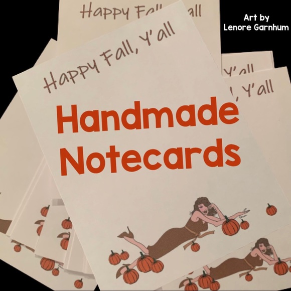 Hand Crafted | Office | Happy Fall Yall Handmade Note Cards My Art ...